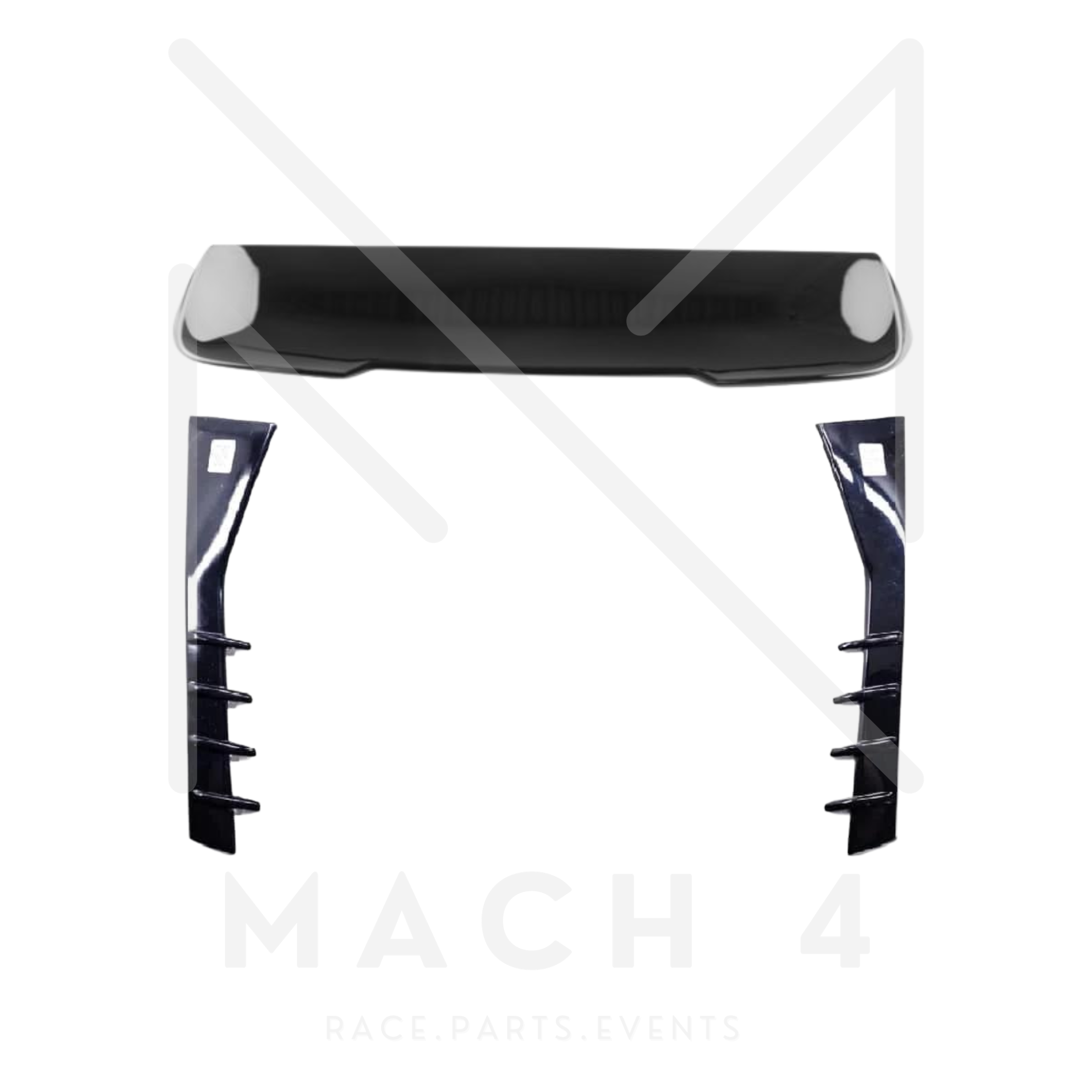 BMW M Performance Heckspoiler + Heckfinnen schwarz glanz / Rear spoile ...
